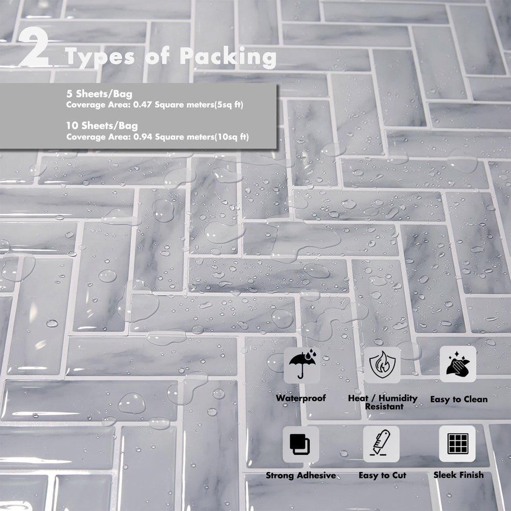 Fishbone Relics Stickwoll Tiles – Peel and Stick Tile Backsplash