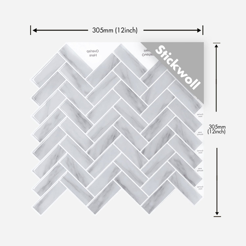 Fishbone Relics Stickwoll Tiles – Peel and Stick Tile Backsplash