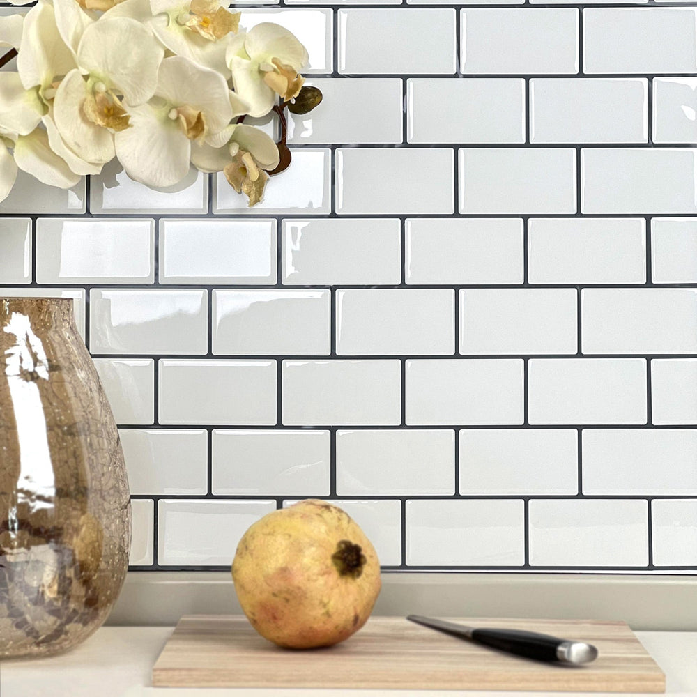 Subway Magic Renter-Friendly Peel & Stick Tiles for Kitchen Backsplash