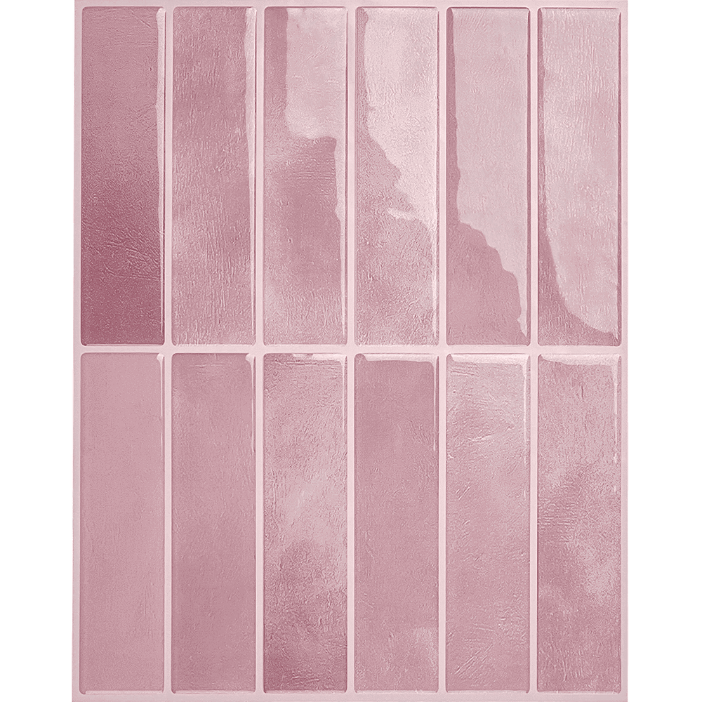 Blush Petals Peel and Stick Tile Bathroom for Easy Home Makeover