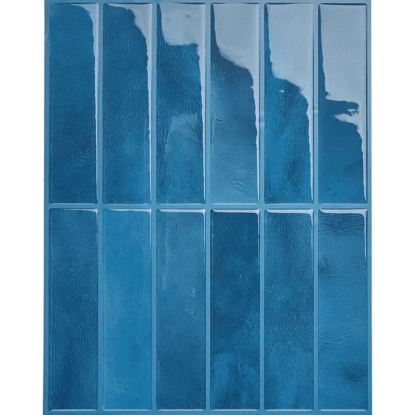 Classic Indigo Peel and Stick Tile Bathroom for Easy Home Makeover