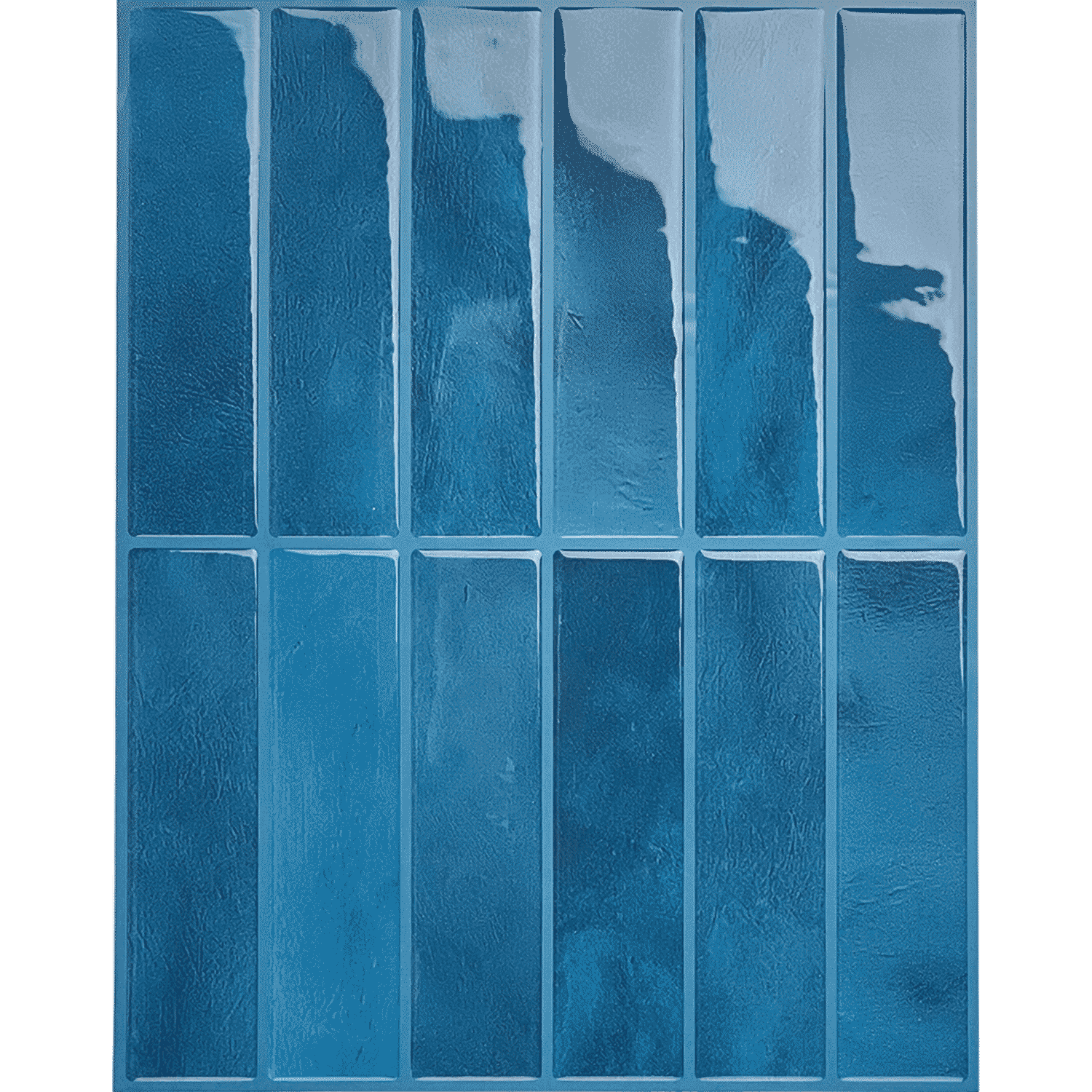 Classic Indigo Peel and Stick Tile Bathroom for Easy Home Makeover