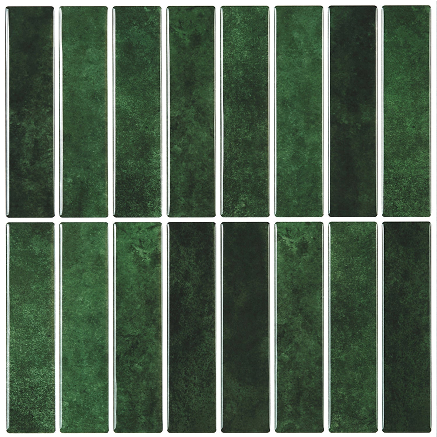 Minty Ceramic 8 Peel & Stick Tiles for Kitchen Wall Backsplash