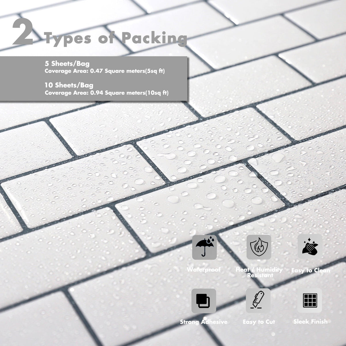 Subway Magic Renter-Friendly Peel & Stick Tiles for Kitchen Backsplash